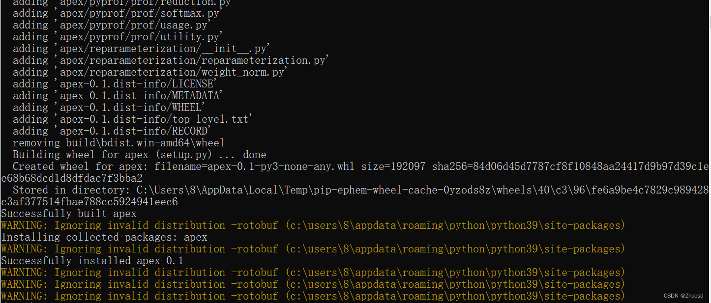 Window环境下安装apex报错问题及安装步骤(亲测有效) Attributeerror Module Torch Nn Has No