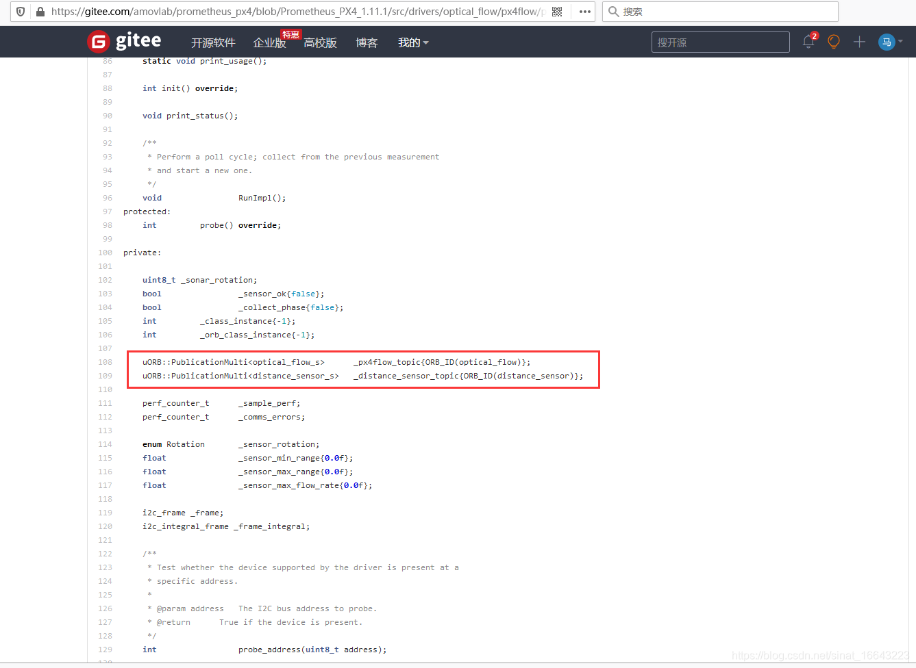 PX4的PX4flow光流驱动文件分析，PX4里面一个驱动就有一个类_px4-opticalflow-CSDN博客