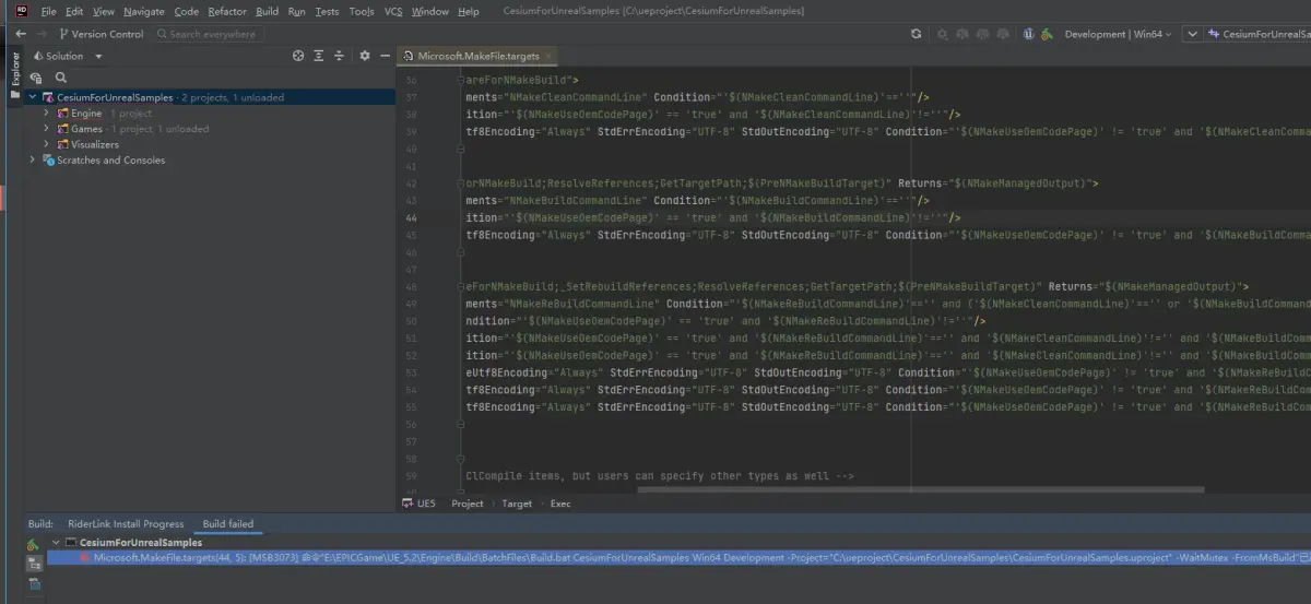 Microsoft.MakeFile.targets(44, 5): [MSB3073]-CSDN博客