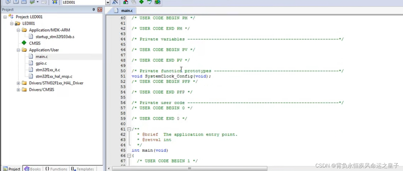 STM32CubeMX配置：LED灯闪烁《学习笔记》_stm32cubemx配置pwm使led灯闪烁-CSDN博客