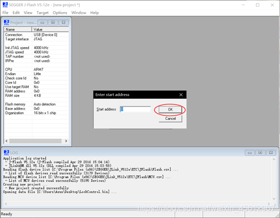 关于使用J-Flash直接烧录bin文件的方法_jflash烧录bin文件-CSDN博客