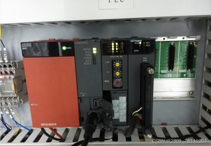 三菱Q PLC案例程序，QD75MH定位模块SSNET总线伺服，QJ61BT11N 远程主站和远程IO从站_qd75mh2轴控制程序-CSDN博客