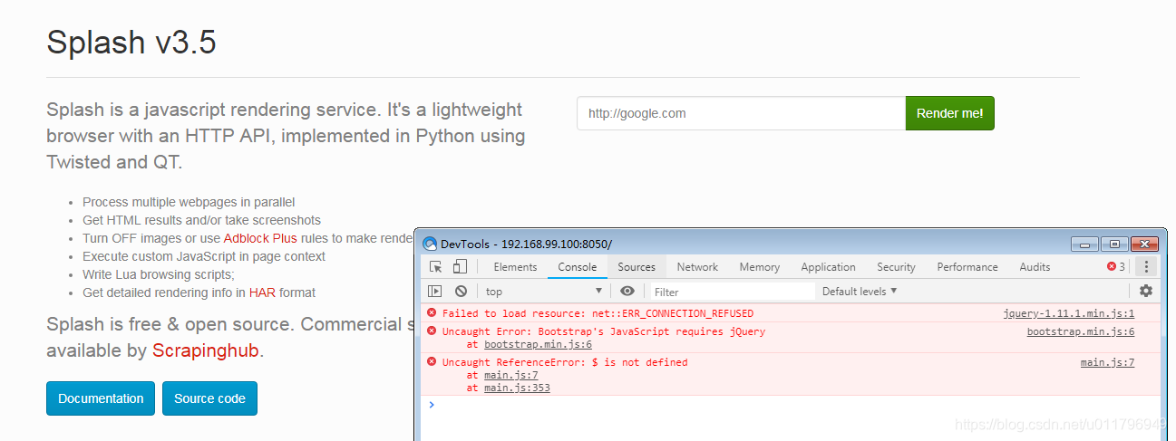 Docker splash web页面加载 错误_docker安装splash后无法打开网页-CSDN博客