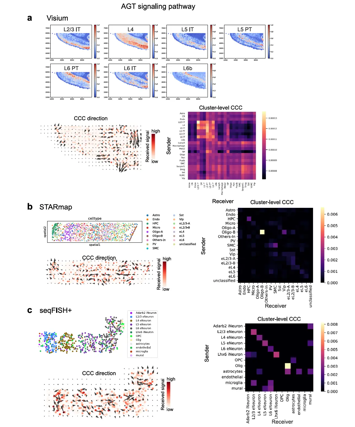通过空间行为（optimal transport）推断空间细胞间通讯信号方向(COMMOT)_screening cell–cell communication in spatial ...