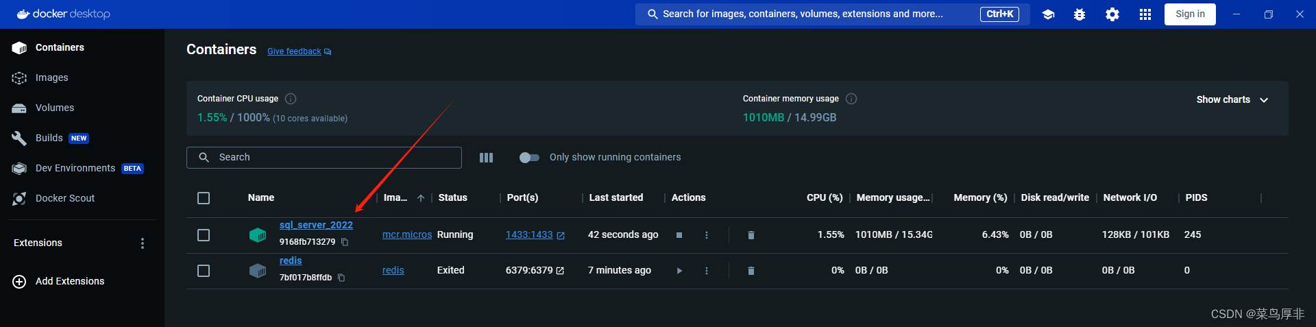Windows Docker 部署 Sql Serverwindows Docker安装sqlserver Csdn博客