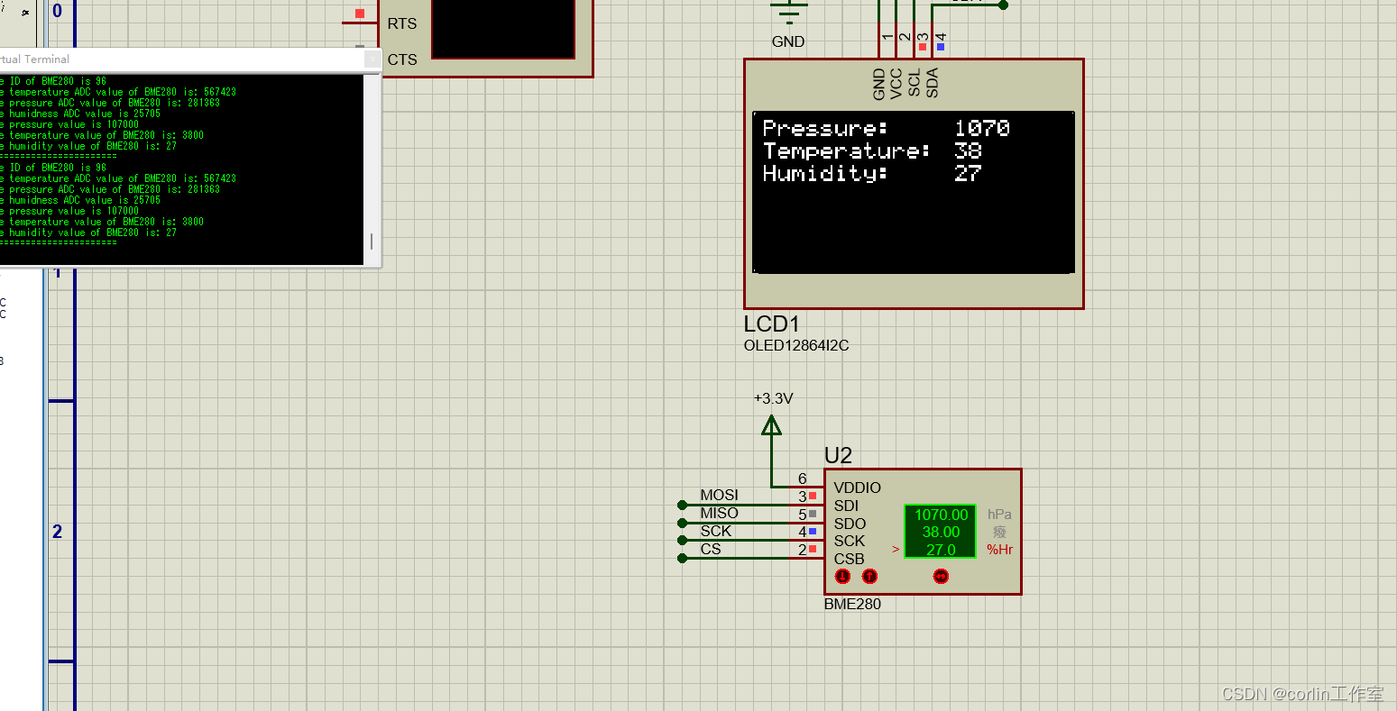 基于FreeRTOS+STM32CubeMX+SSD1306+BME280的温湿度及压力采集的Proteus仿真_proteus 仿真ssd1306电路-CSDN博客