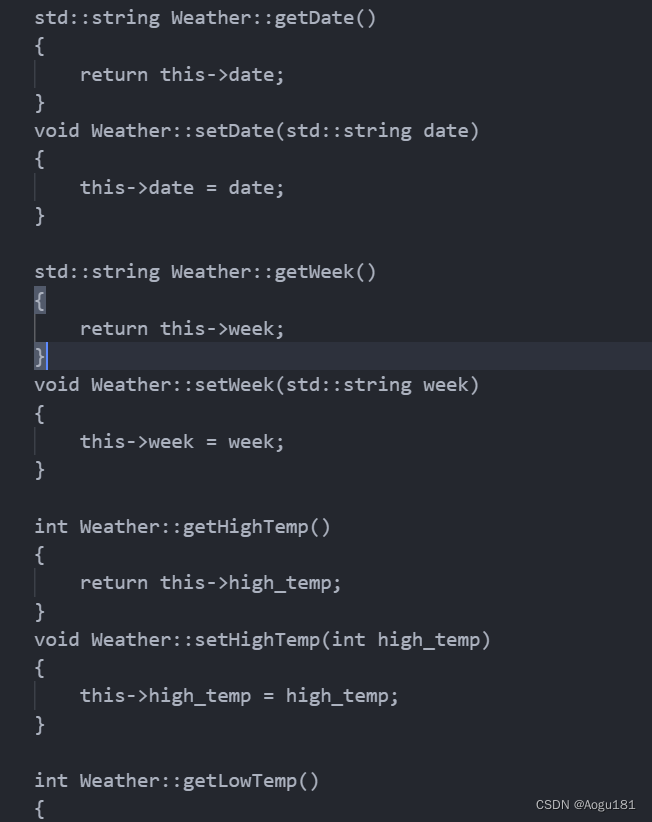 C++实现自动生成c++类中的属性的get和set方法_c++ get set-CSDN博客