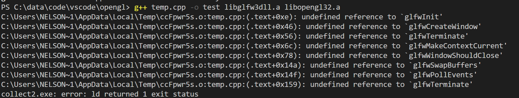vscode配置openGL（Windows）_window vscode编译opencl-CSDN博客