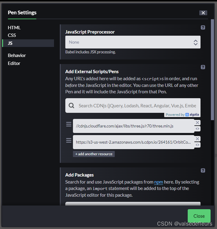 Codepen Three.js环境依赖配置_catvsballofwool-CSDN博客