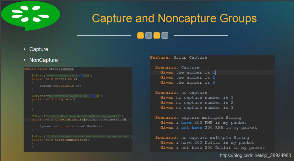 Gherkin语法详解之Capture和No Capture（五）_gherkin code standard-CSDN博客