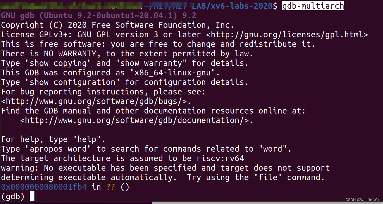 MIT6s.081使用gdb新手调试入门_mit xv6 gdb无法运行-CSDN博客