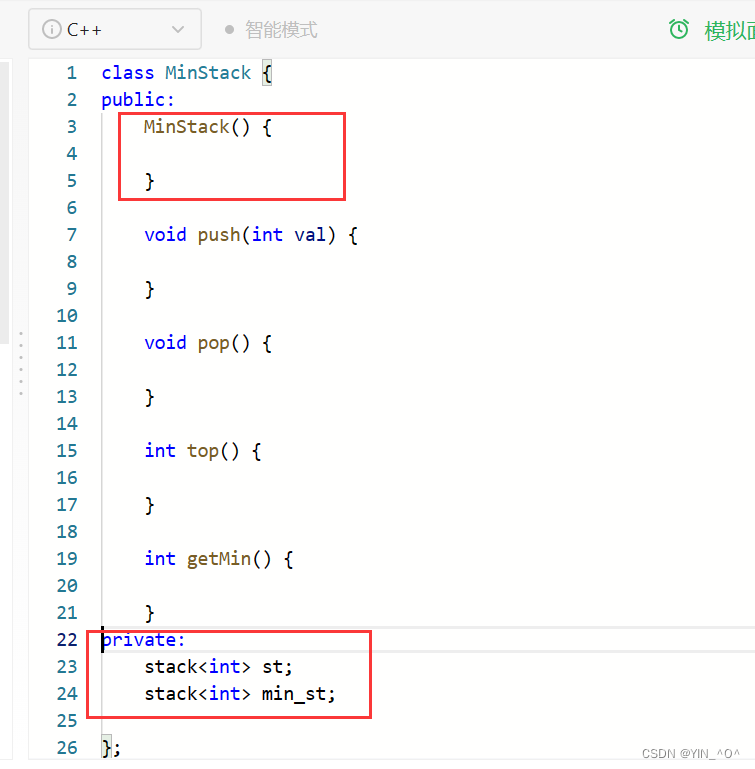 【C++】STL——stack OJ练习：最小栈、栈的压入弹出序列、逆波兰表达式求值_c++ 模拟栈题-CSDN博客