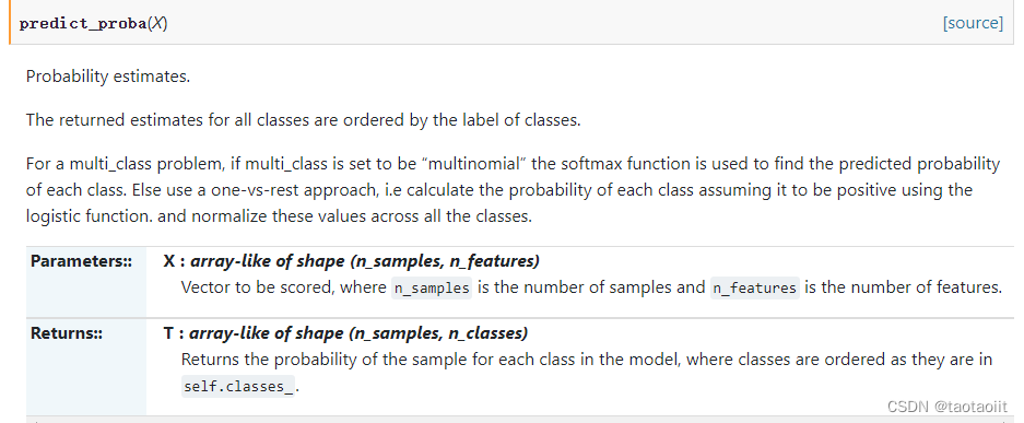 Sklearn中predict_proba函数用法及原理详解_sklearn predict proba-CSDN博客
