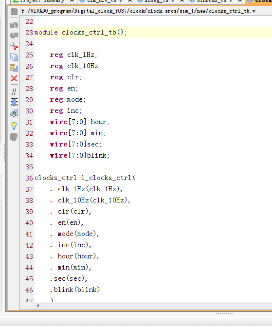 基于fpga的数字钟设计verilog代码vivado仿真数字钟综合设计仿真vivado Csdn博客