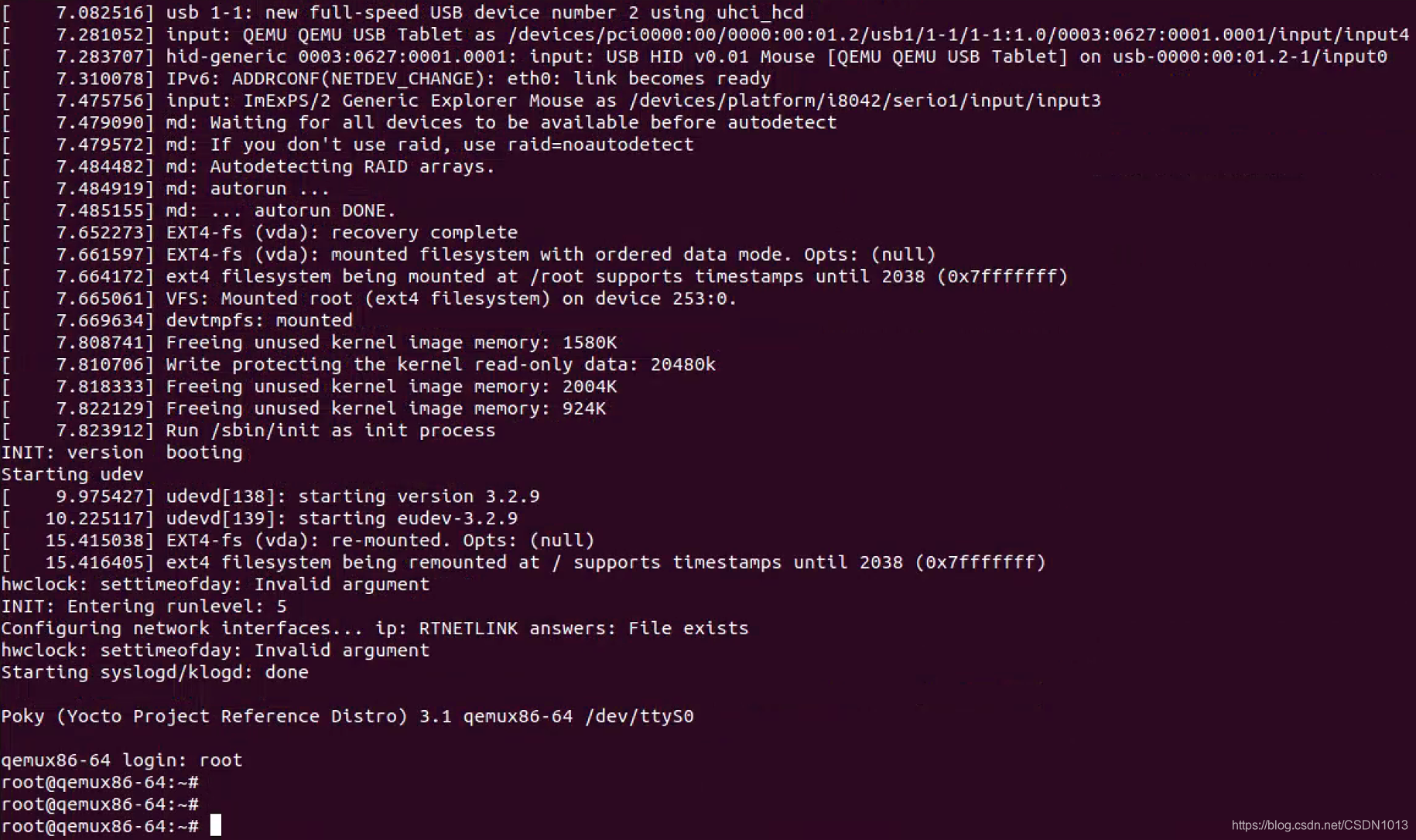 Yocto实践（2）--运行qemu_runqemu - error - failed to run qemu: x error: bad-CSDN博客