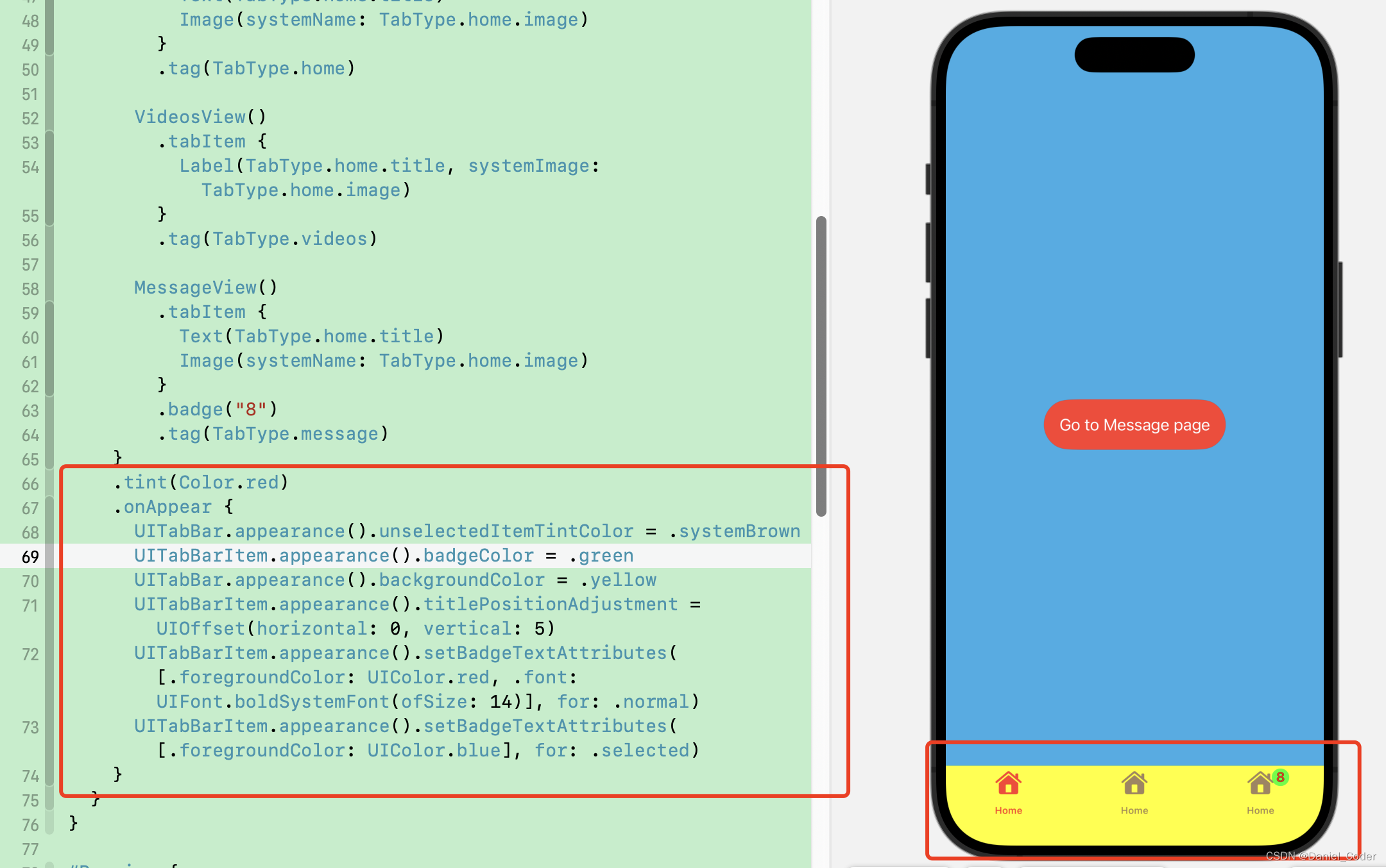 Swiftui中tabview的基本用法及外观样式设置 Csdn博客