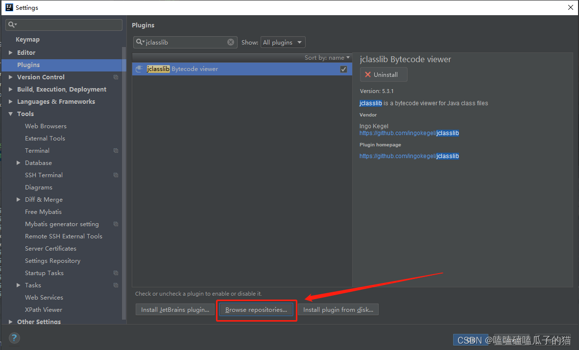 Idea反编译字节码插件 Jclasslib Bytecode Vieweridea Jclasslib Bytecode Viewer Csdn博客