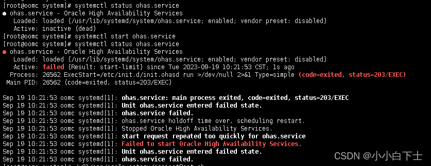 安装grid报错？Failed to start the Clusterware. Last 20 lines of the alert log follow: CRS-2101 ...