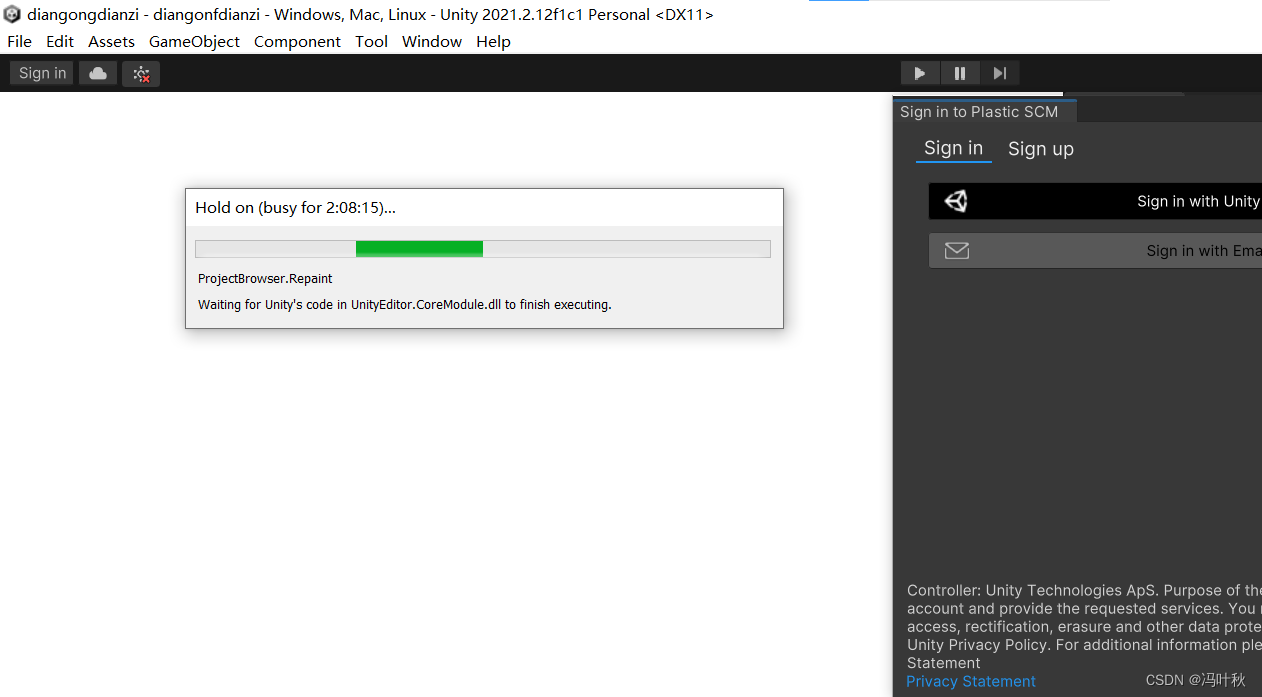 Unity [hold on busy for 老长长时间的解决方法]_waiting for unity's code-CSDN博客
