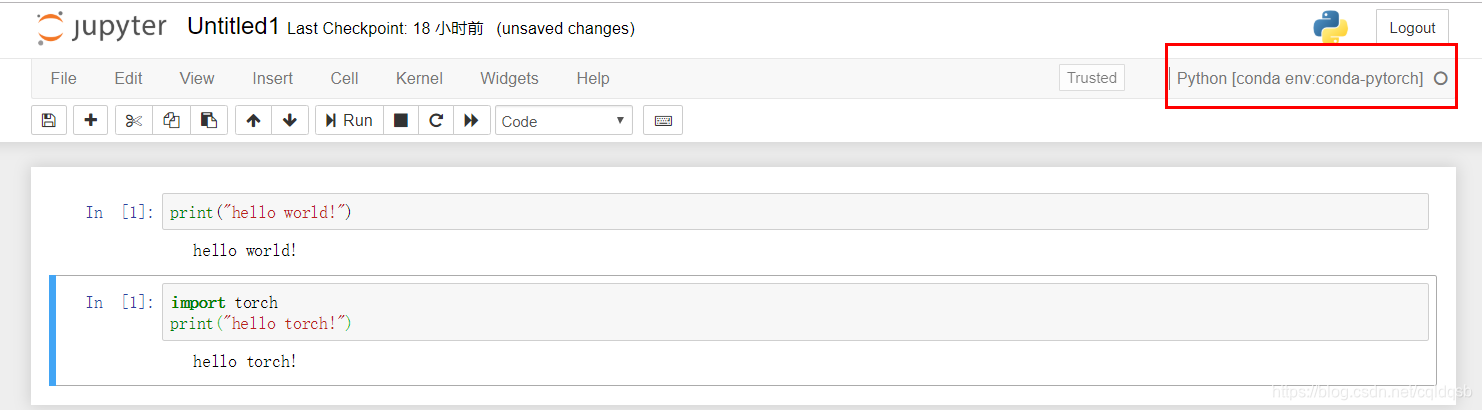 解决安装了pytorch之后jupyter中无法用pytorch为什么pycham中能使用torch 而在jupyter中使用不了 Csdn博客