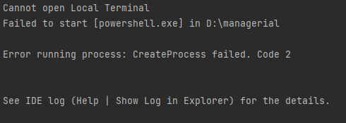 Pycharm 终端无法打开或使用 ---Cannot open Local Terminal_pycharm terminal不能用-CSDN博客