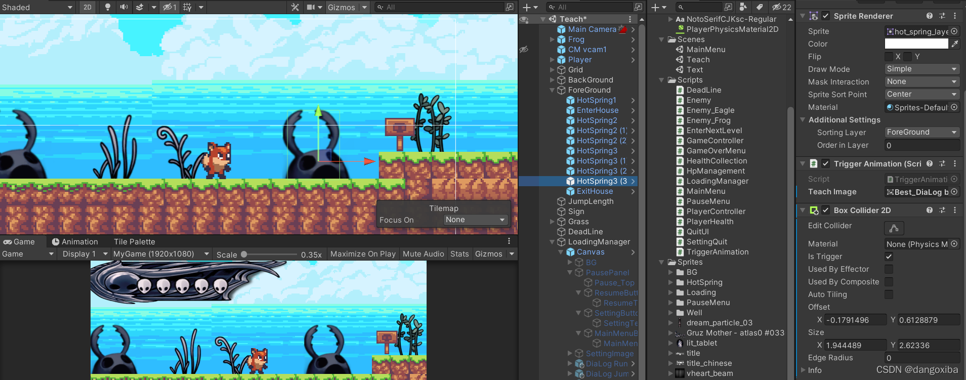 【Unity2D】制作对话框触发条框DiaLog_气泡对话框unity触发事件-CSDN博客