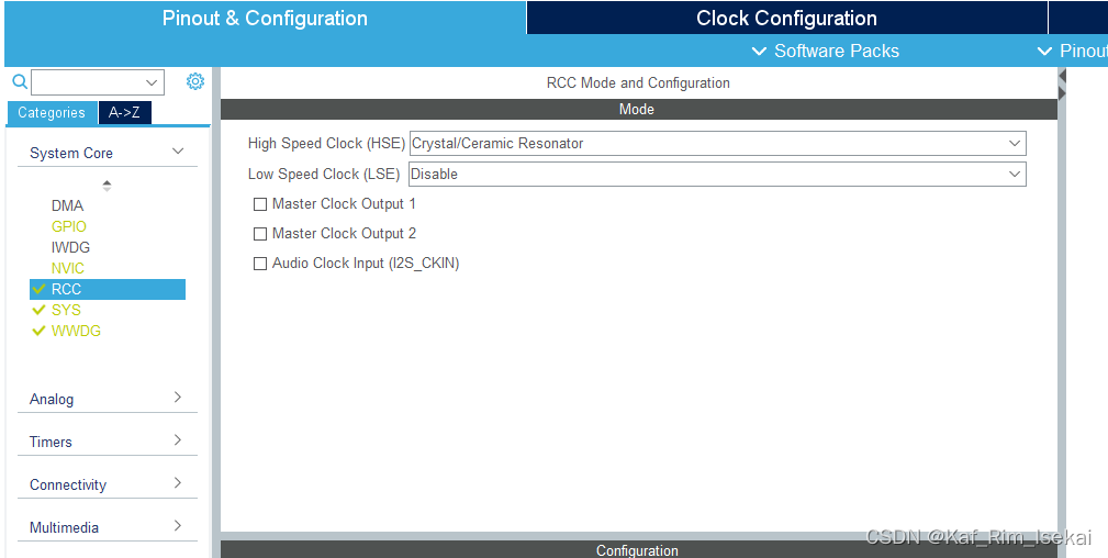 STM32F407ZET6＋CubeMX学习笔记1——时钟配置与GPIO输入输出-CSDN博客