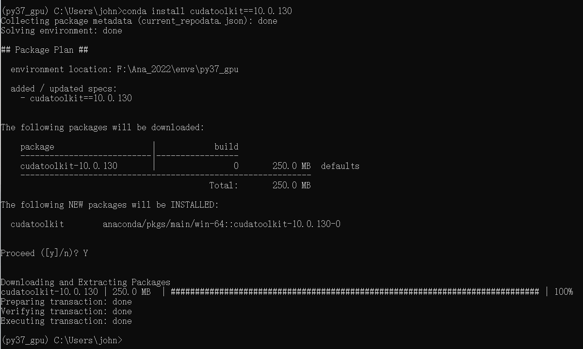GTX1650 + tensorflow 配置方法 ------Python-3.7+cudatoolkit-10.0.130+cudnn-7.6.0+tensorflow-gpu==1.13 ...