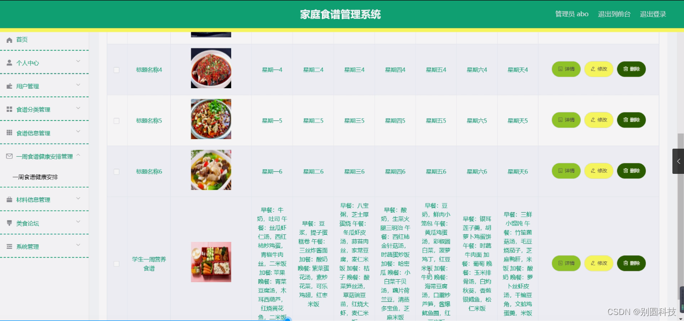 Java毕设项目家庭食谱管理系统2021(附源码)做饭模拟java项目代码 Csdn博客