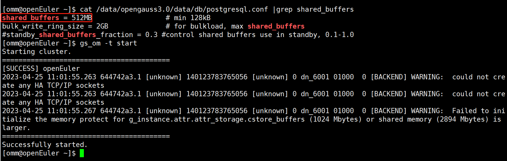 【openGauss】启动异常 FATAL: could not create shared memory segment: Cannot allocate memory-CSDN博客
