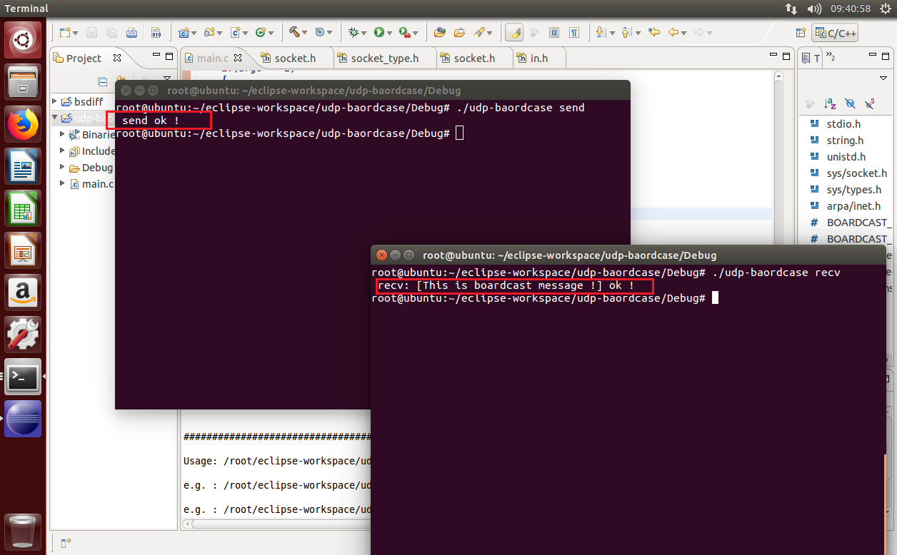C/C++ Socket UDP 广播消息的发送与接收_c++ udp 通信接收发送-CSDN博客