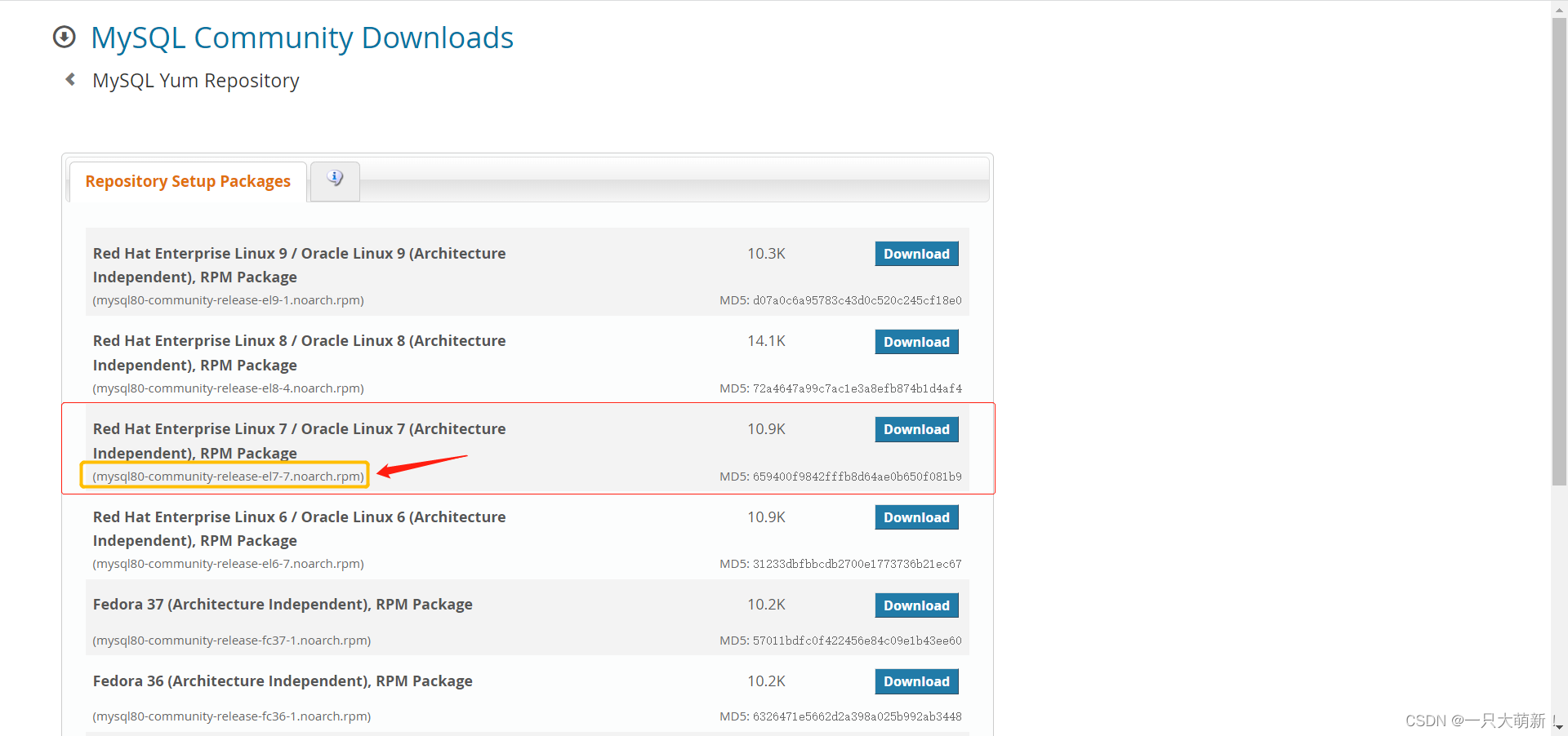 Linux（Centos7）yum 安装Mysql8_yum安装mysql8-CSDN博客