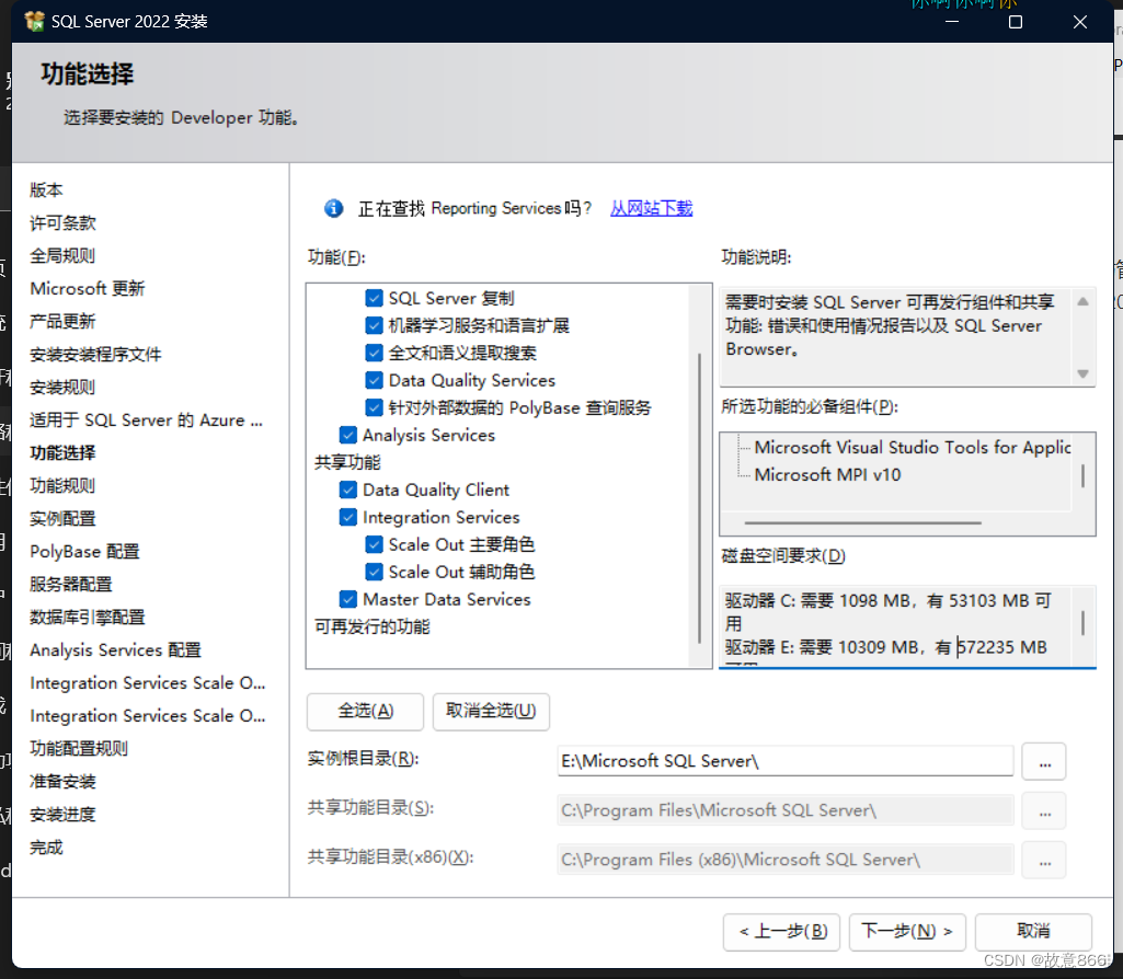 安装SQL Server 2022 Developer（保姆教程）-CSDN博客
