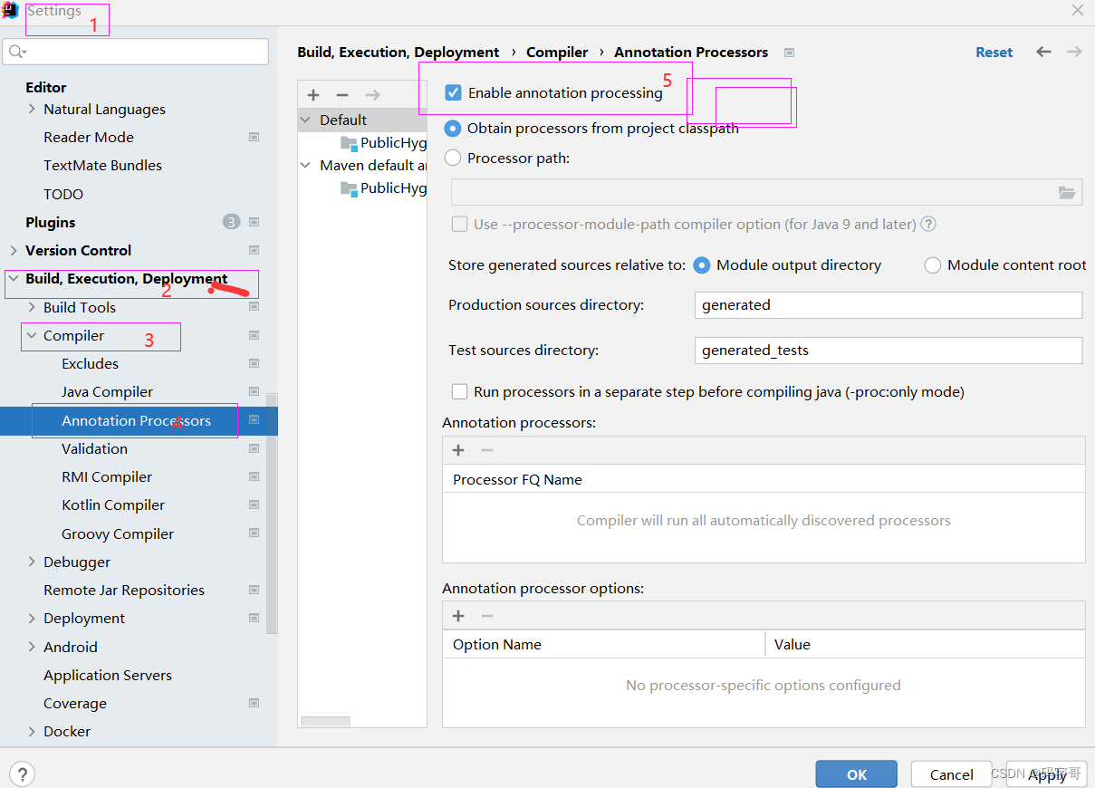 Lombok requires enabled annotation processing: Do you want to enable annotation processors ...