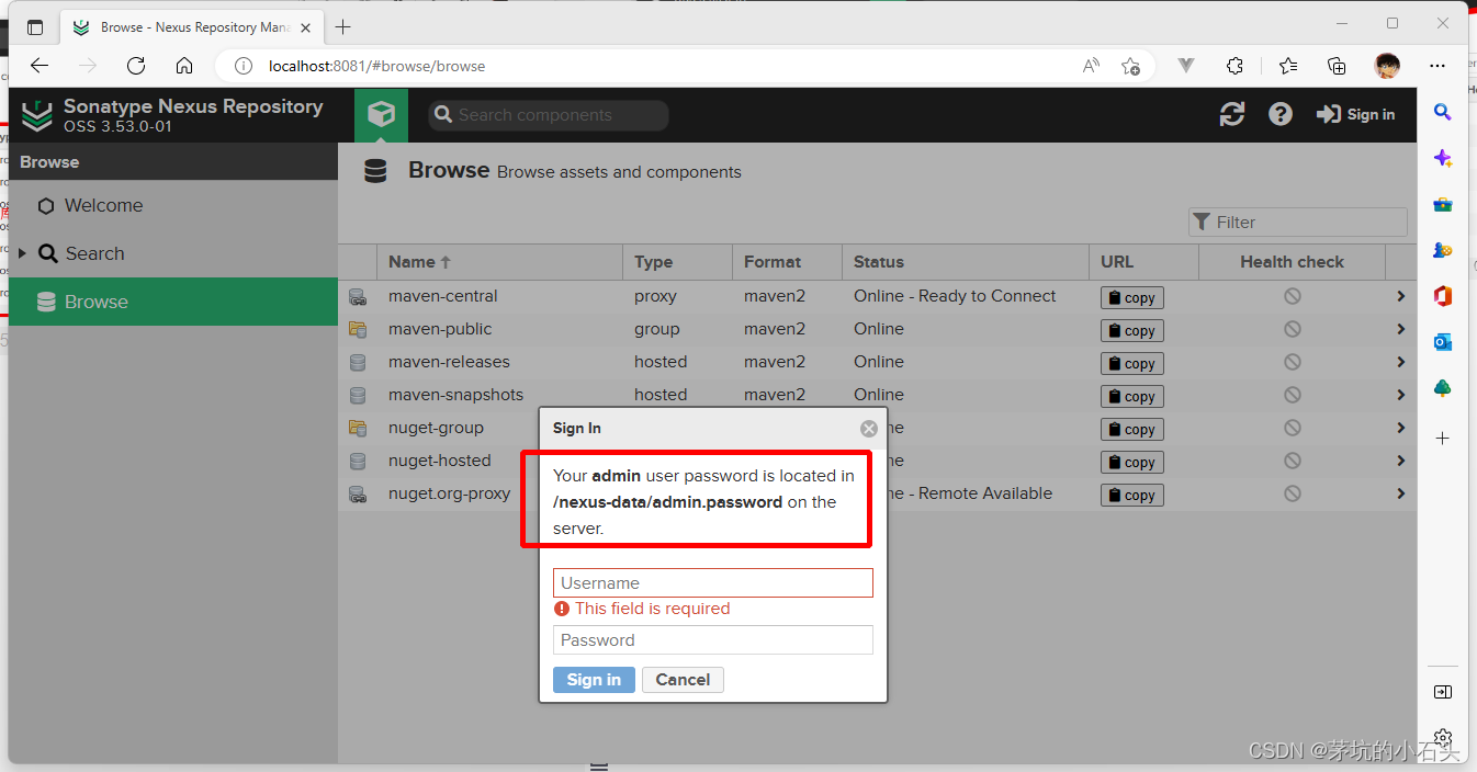 docker安装Nexus3搭建docker私有仓库，并上传镜像_docker nexus3-CSDN博客