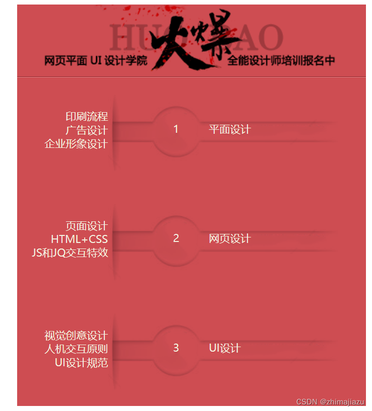 Html Css Javascript网页制作案例教程 黑马程序员 第五章课后习题 课程介绍专栏效果 Html课程介绍专栏代码 Csdn博客