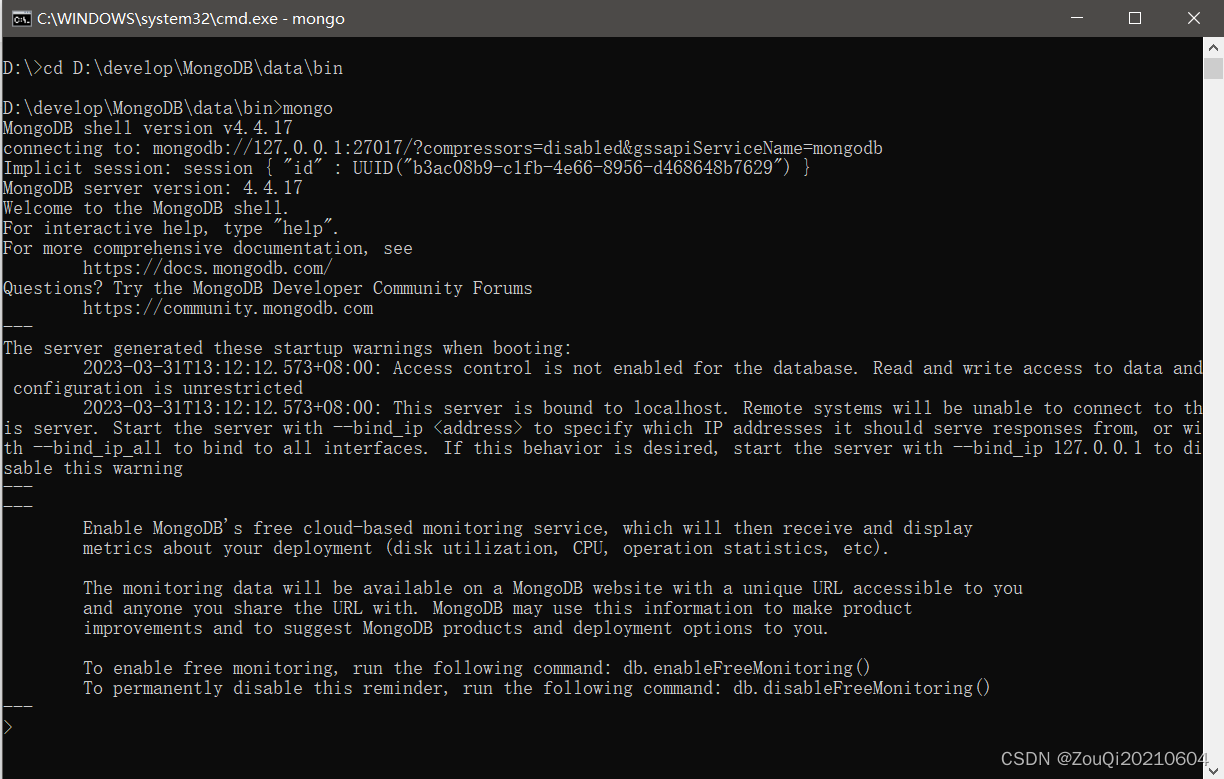 MongoDB安装和配置及常见三个报错问题_mongodb系统找不到指定文件-CSDN博客