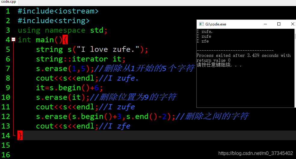 string find()函数、string::npos的含义、erase()函数_string find-CSDN博客