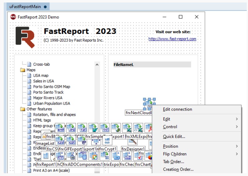 报表控件FastReport VCL 中新增 NextCloud 传输功能_fastreport 如何访问共享文件-CSDN博客