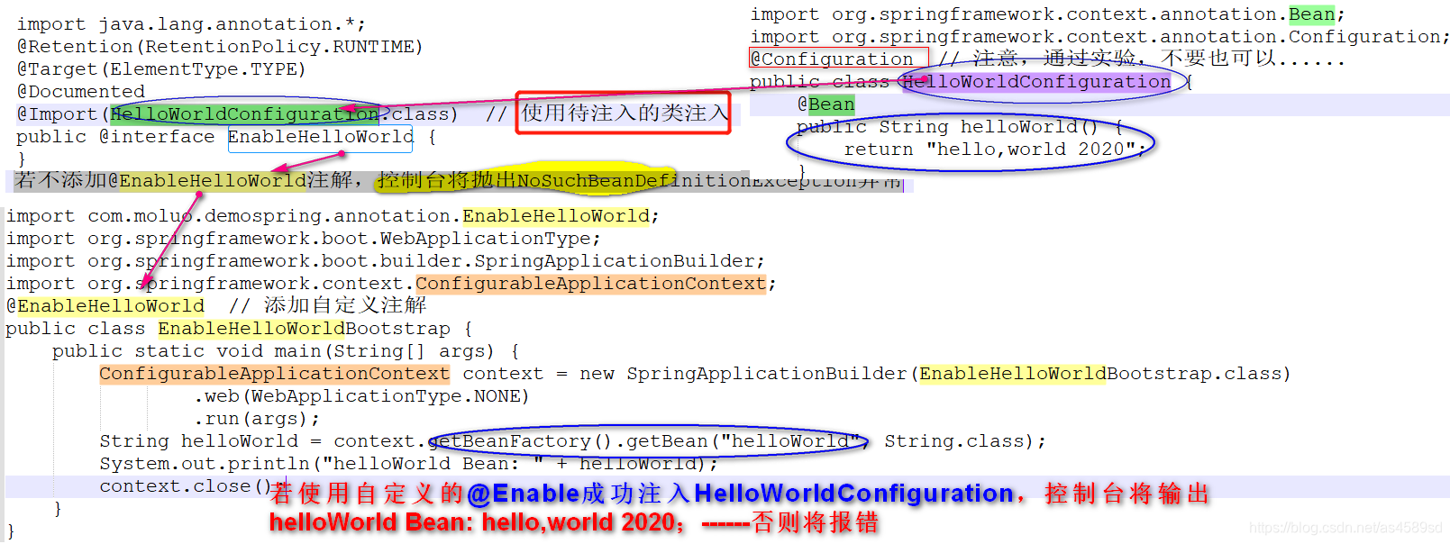 Spring @Enable模块装配的注解及编程实现方式，及包括“注解方式”，“编程方式”的自定义模块装配方式_spring enable 模式-CSDN博客