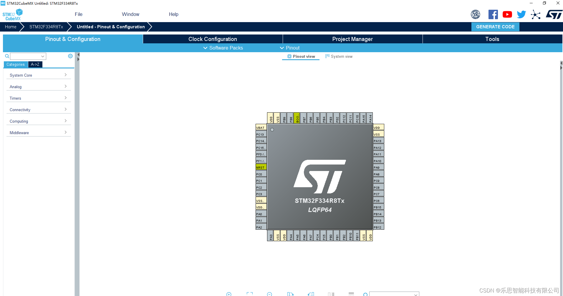 STM32F334 HAL库开发教程1_stm32f3教学-CSDN博客