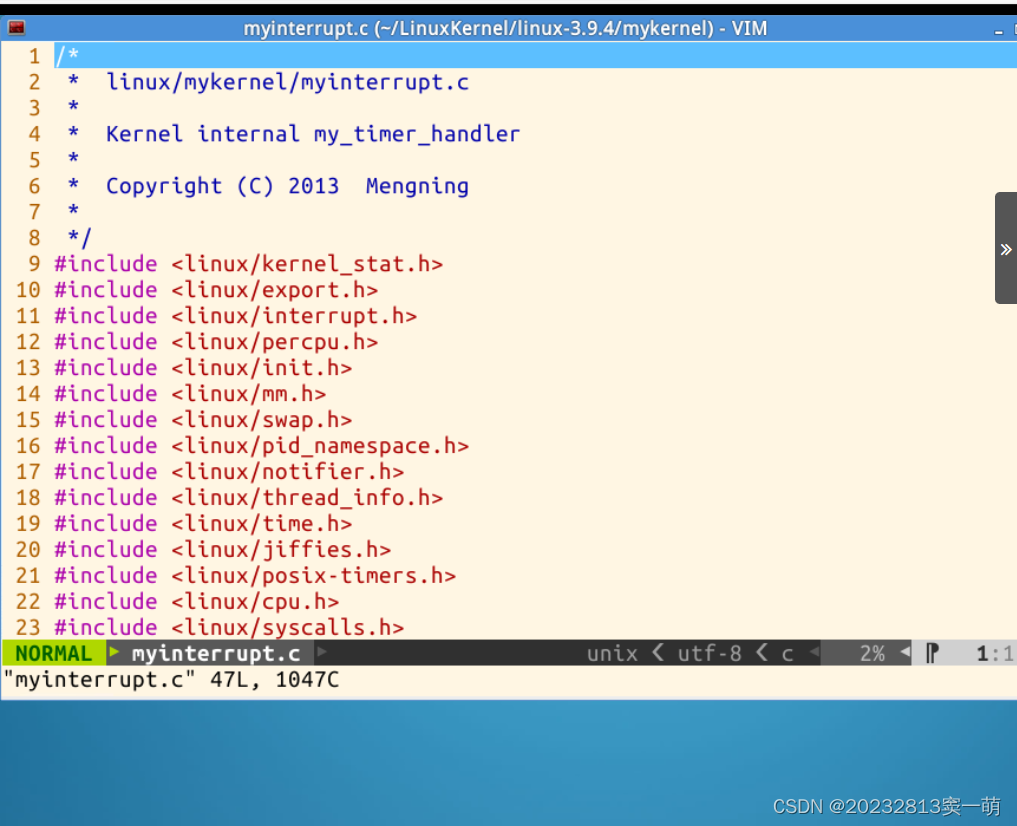 2023-2024-1 20232813 窦一萌《Linux内核原理与分析》第三周作业-CSDN博客