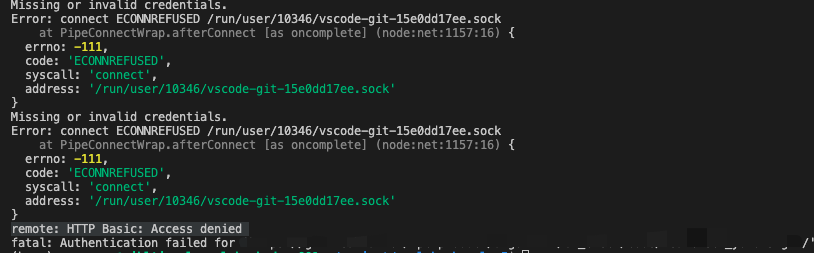 【VSCODE】4、vscode git pull/push 报错 remote: HTTP Basic: Access denied_vscode pull-CSDN博客