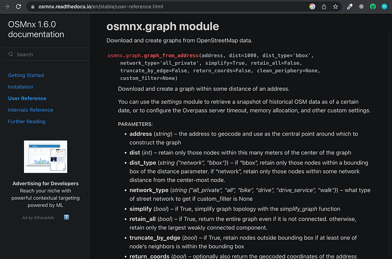 Python分析地理数据——获取街道网络_python 根据经纬度获取街道-CSDN博客