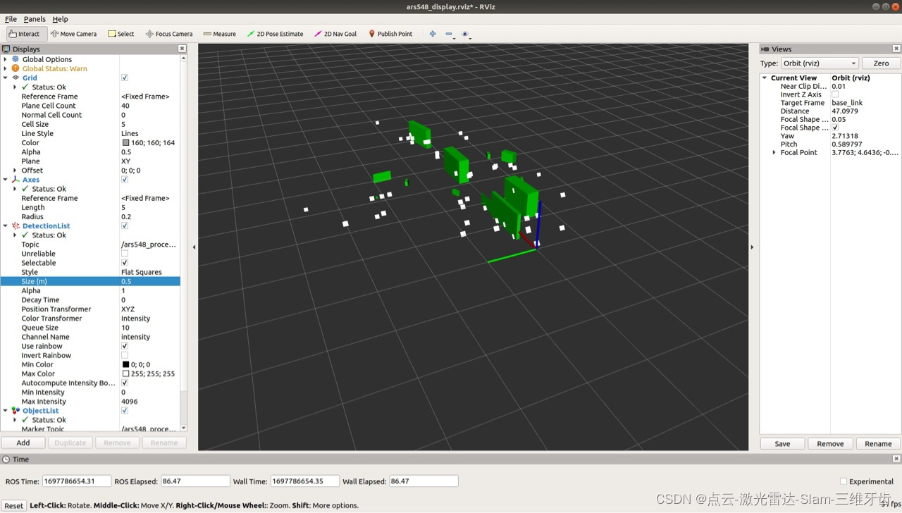 德国大陆博世 ars 548 4D 毫米波雷达 window 系统或者 Ubuntu 系统通讯以及数据解析和显示程序 附通讯协议_ars548 ...