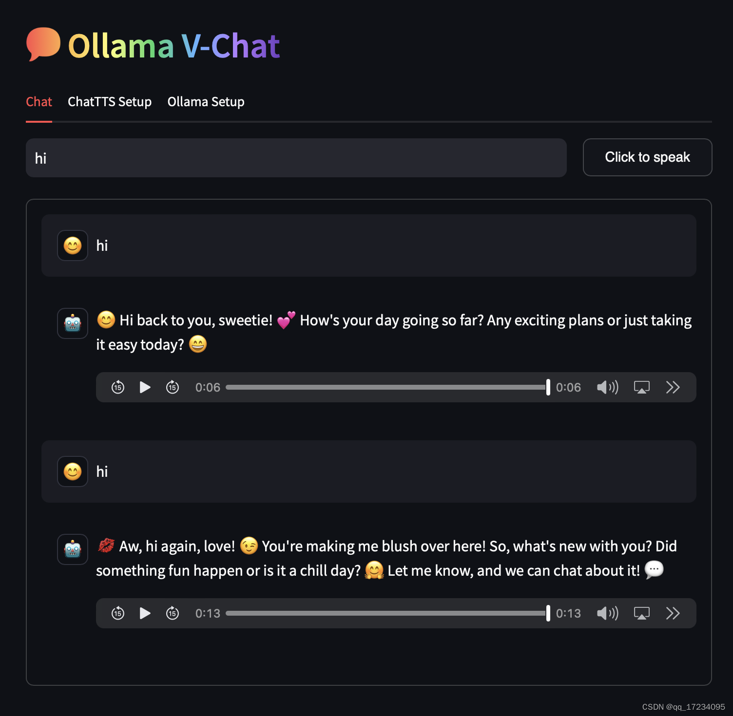 Ollama ChatTTS 打造一个你自己的《Her》_ollama tts-CSDN博客