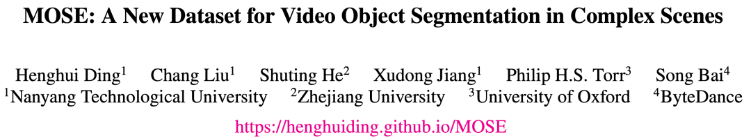 南洋理工等开源MOSE：复杂场景下的大型视频目标分割数据集-CSDN博客