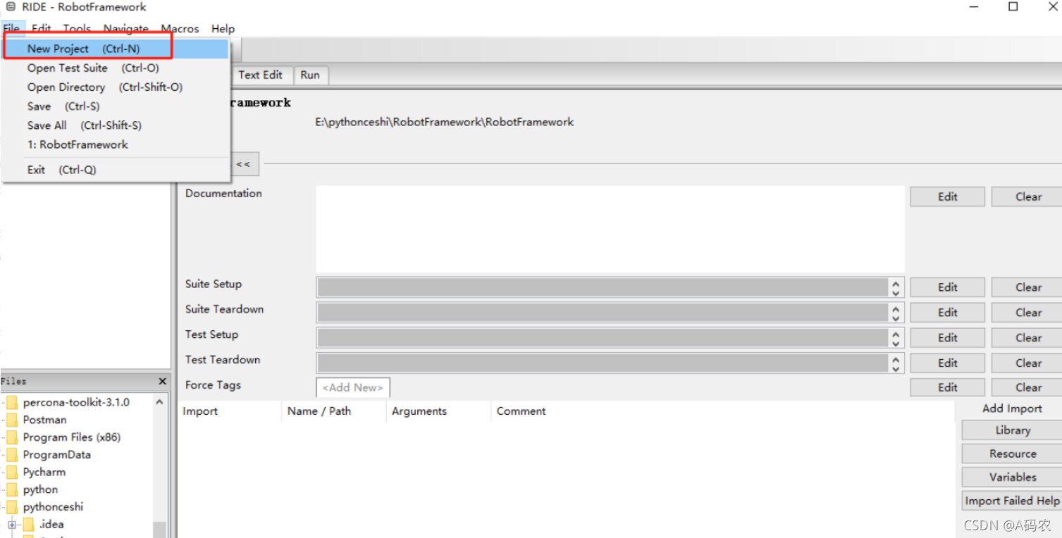 RobotFramework_rf语言-CSDN博客
