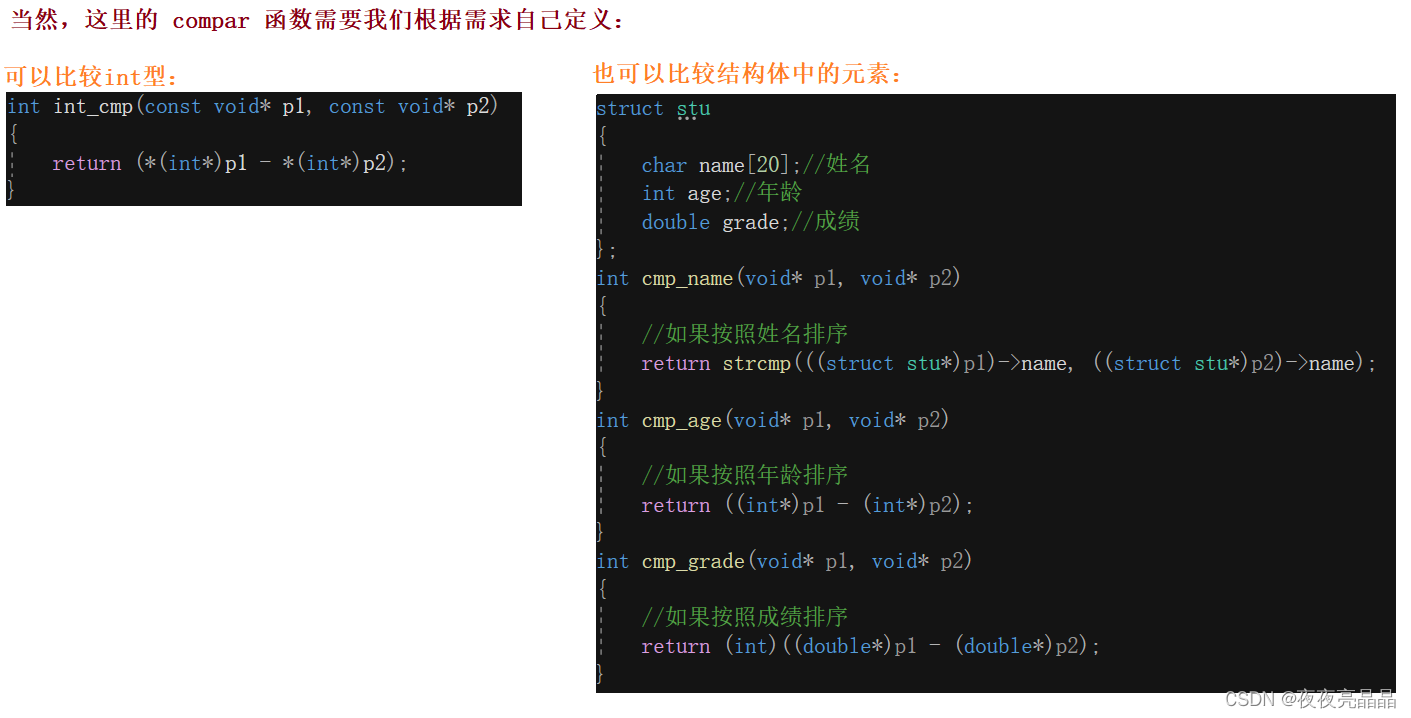 C语言qsort 函数的使用-CSDN博客